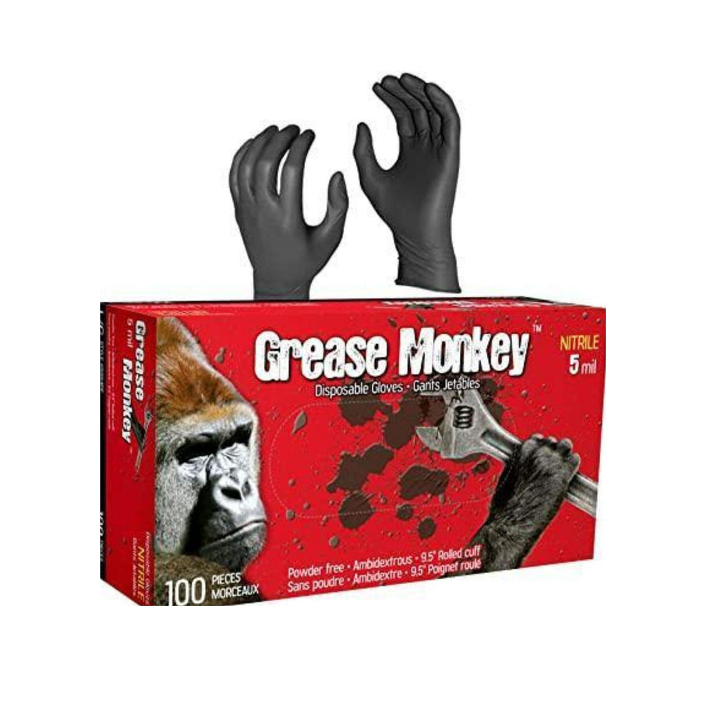 Grease Monkey Watson Powder Free Black Nitrile Gloves, 100 Pack – Goodshop USA